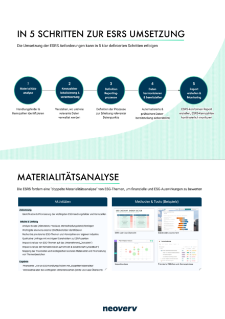 ESRS-Leitfaden - ESRS-Bericht effizient umsetzen
